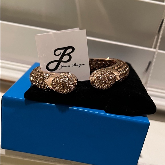 Joan Boyce | Jewelry | Joan Boyce Rose Gold Bracelet With Sparkling ...
